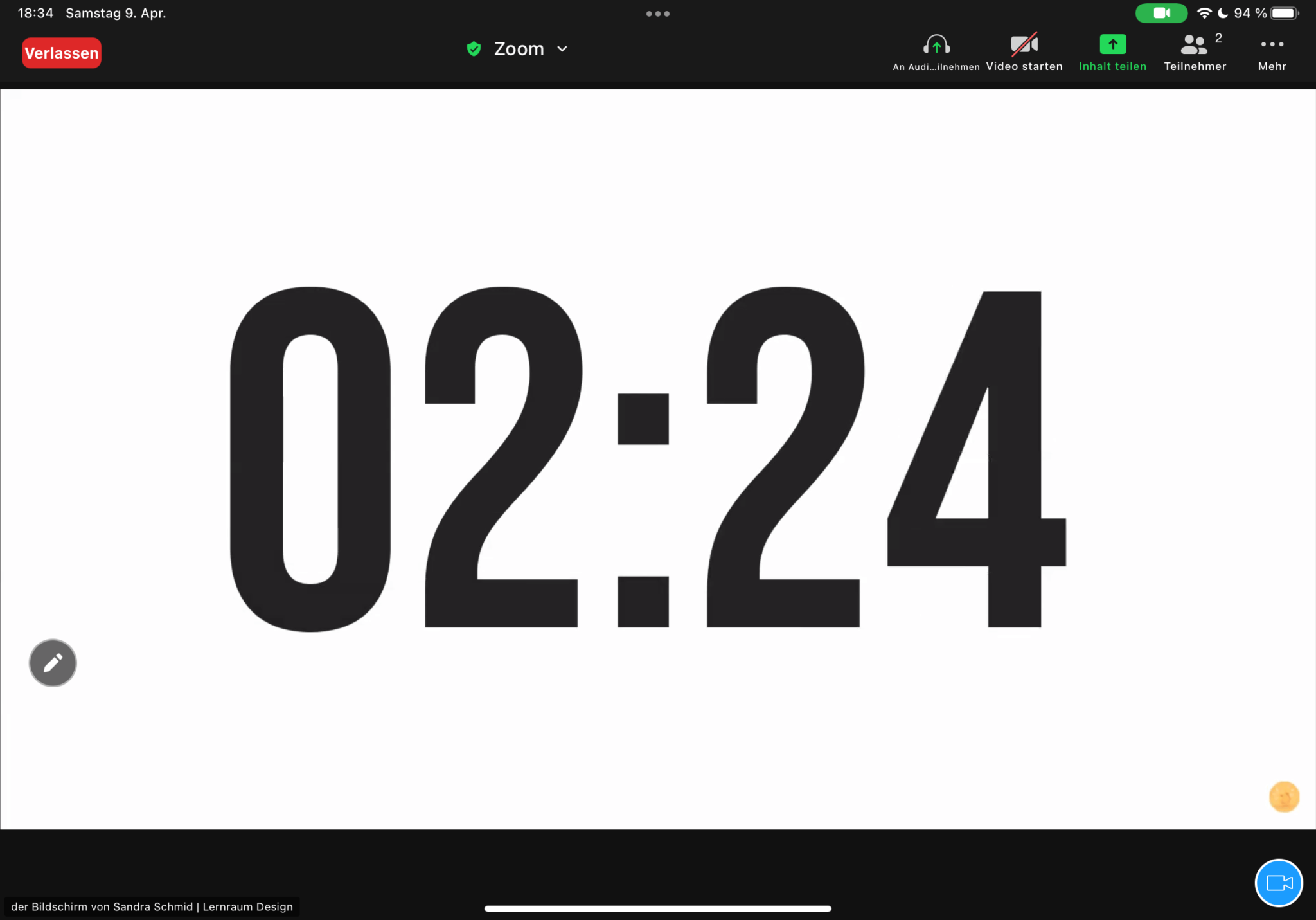 16 Timer für Zoom und andere virtuelle Räume | Lernraum Design